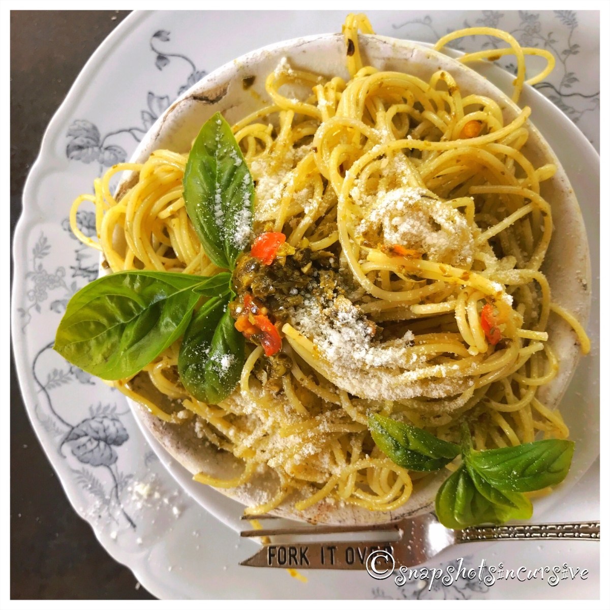 Basil Pesto Pasta | snapshotsincursive