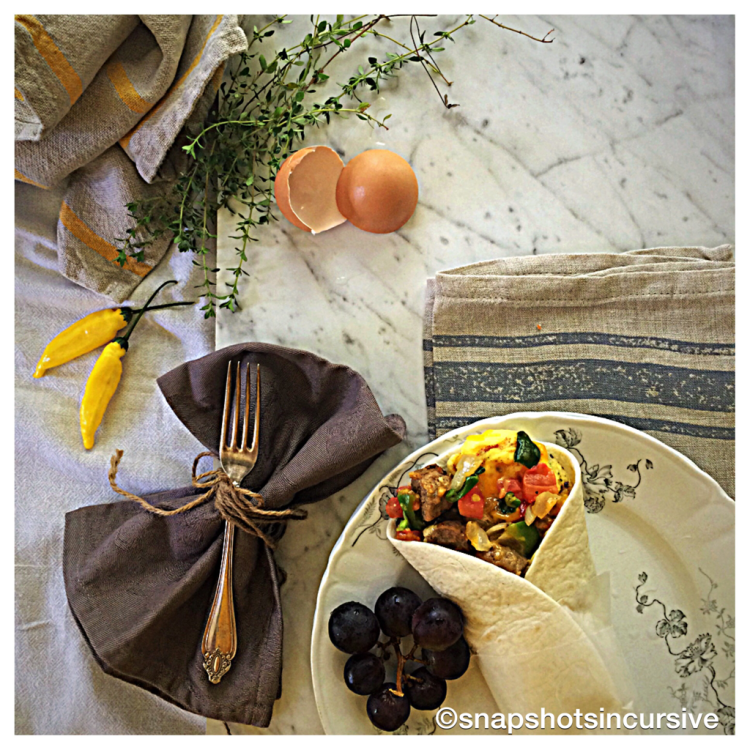 Kickstart Breakfast Burrito | snapshotsincursive
