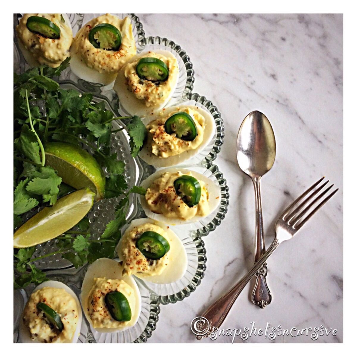 Xanthous Deviled Eggs | snapshotsincursive