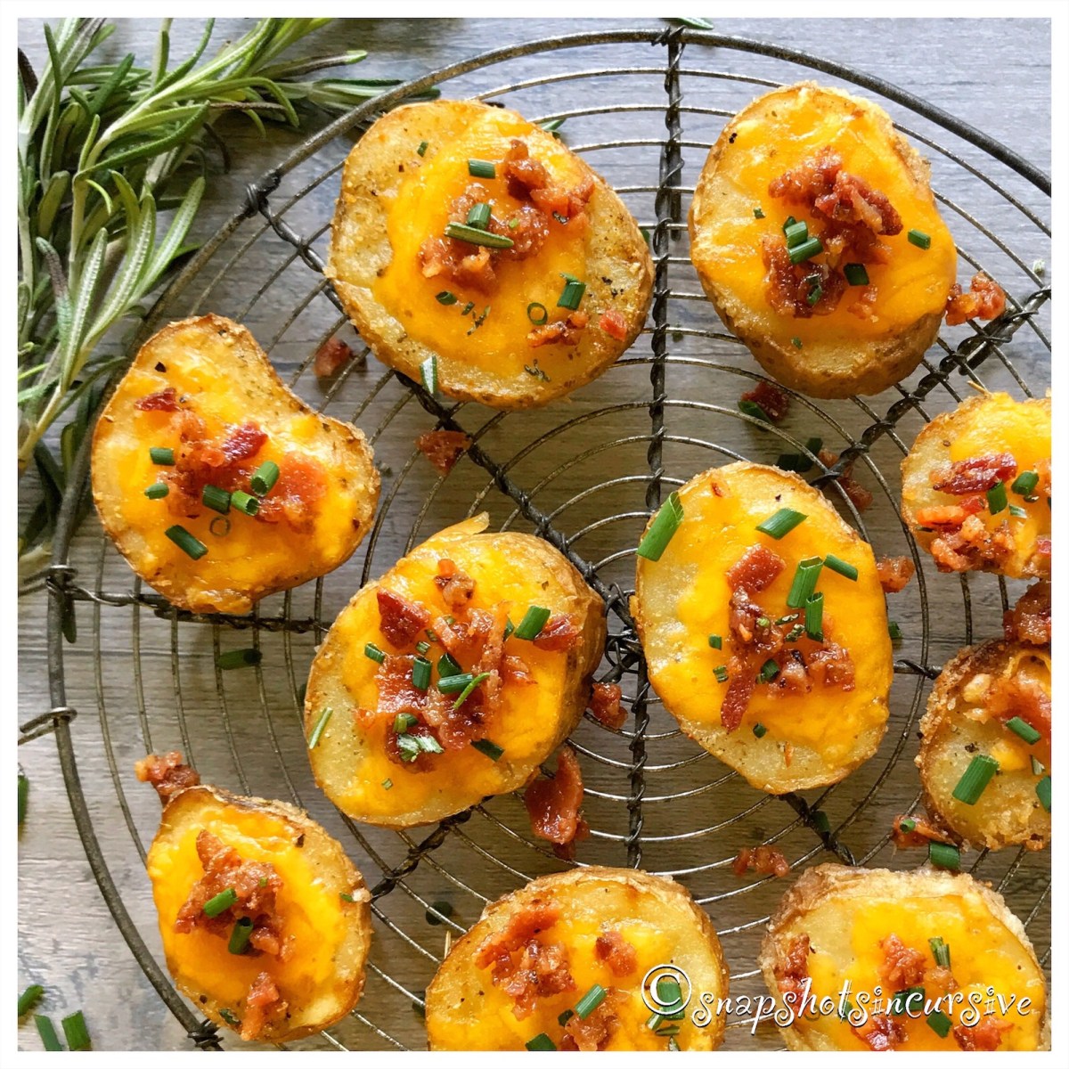 Yellow Cheddar Potato Rounds | snapshotsincursive