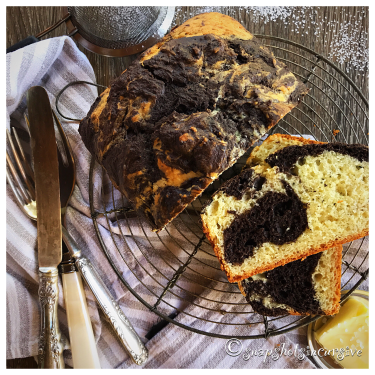 Marble Loaf Quick Bread | snapshotsincursive