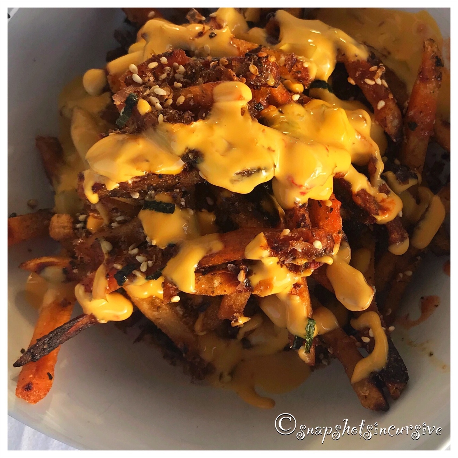 Volcano Cheese Fries | snapshotsincursive