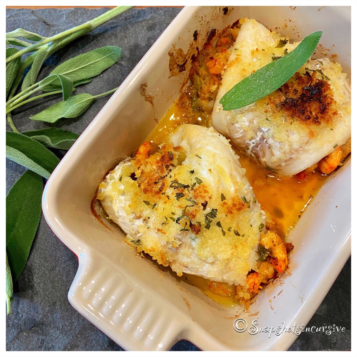 Buttery Stuffed Haddock | snapshotsincursive