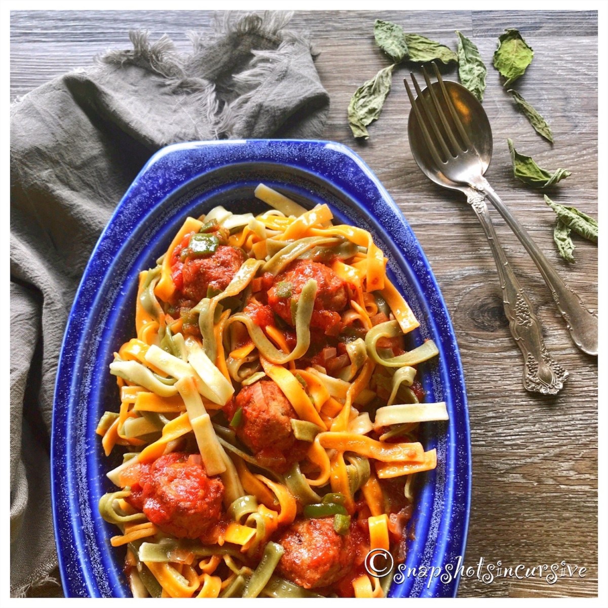Vegetable Enriched Pasta Meatballs | snapshotsincursive