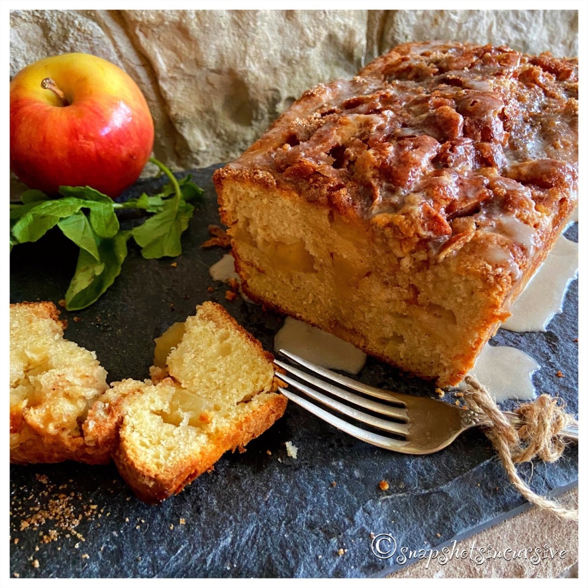 Fritter Fratter Apple Loaf | snapshotsincursive