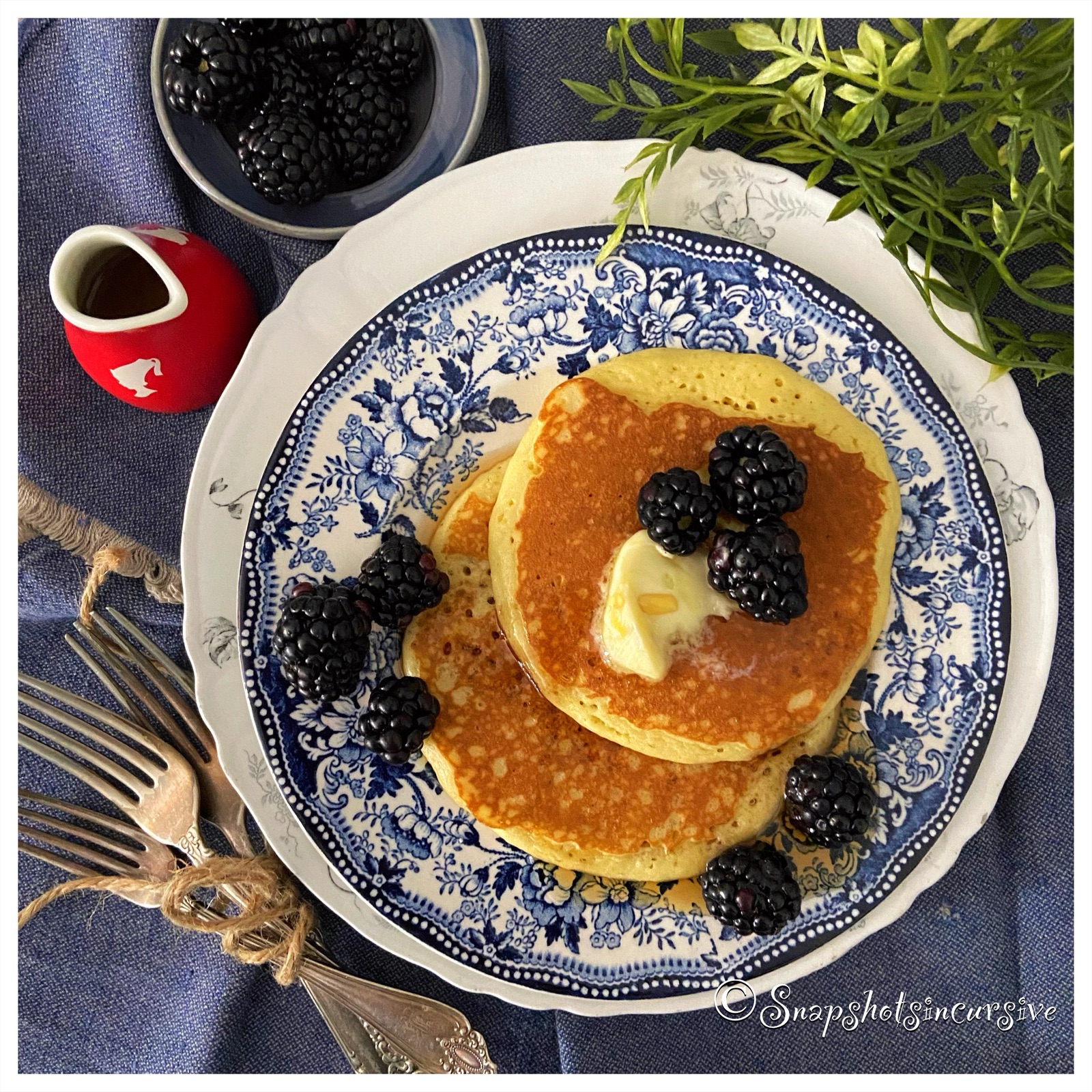 Blackberry Griddle Pancakes | snapshotsincursive