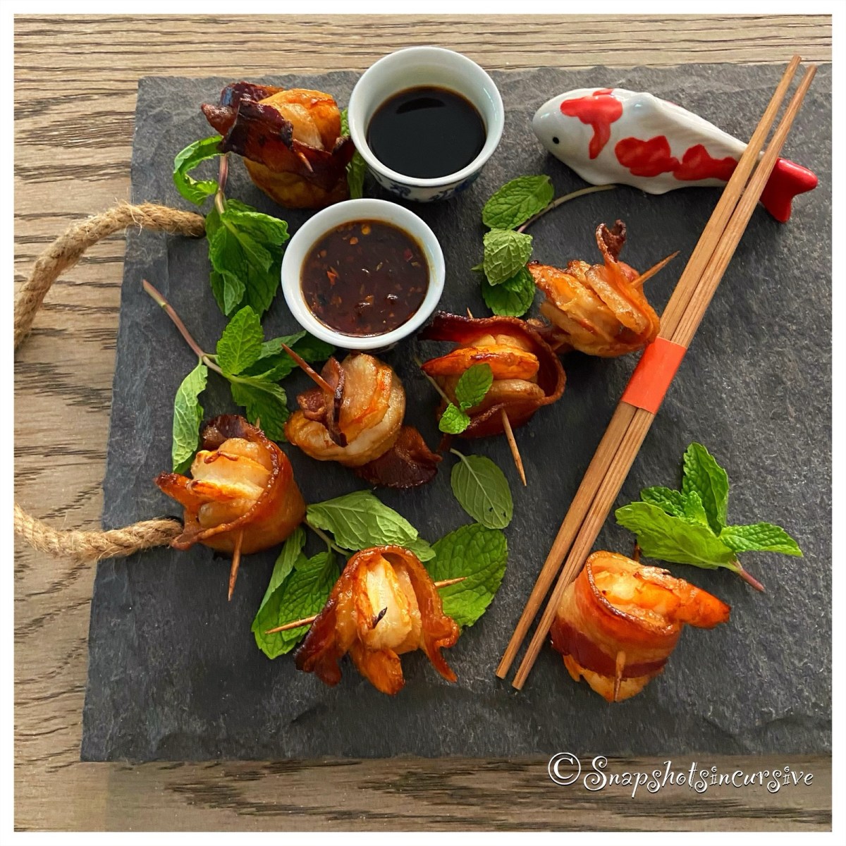 Rumaki Shrimp Bites | snapshotsincursive