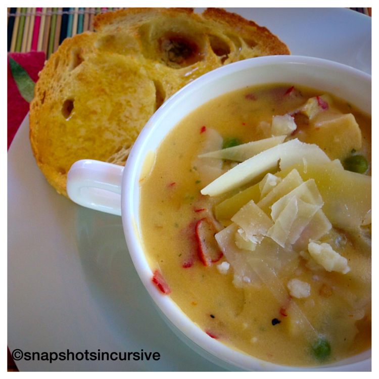 Over-the-Border Spicy Chicken Ranch Soup | snapshotsincursive