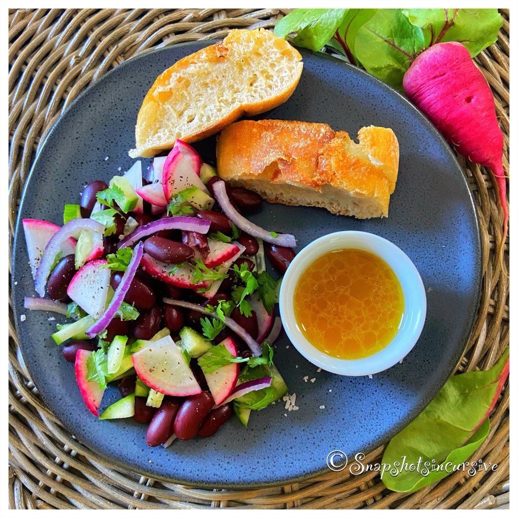Kidney Bean Radish Salad | snapshotsincursive